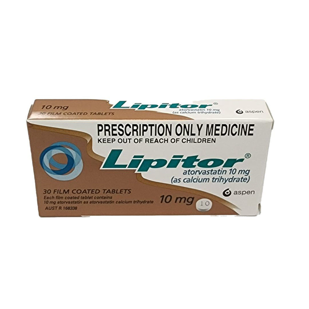 Lipitor 10mg Tablets 30 - Atorvastatin – Moorabbin Pharmacy
